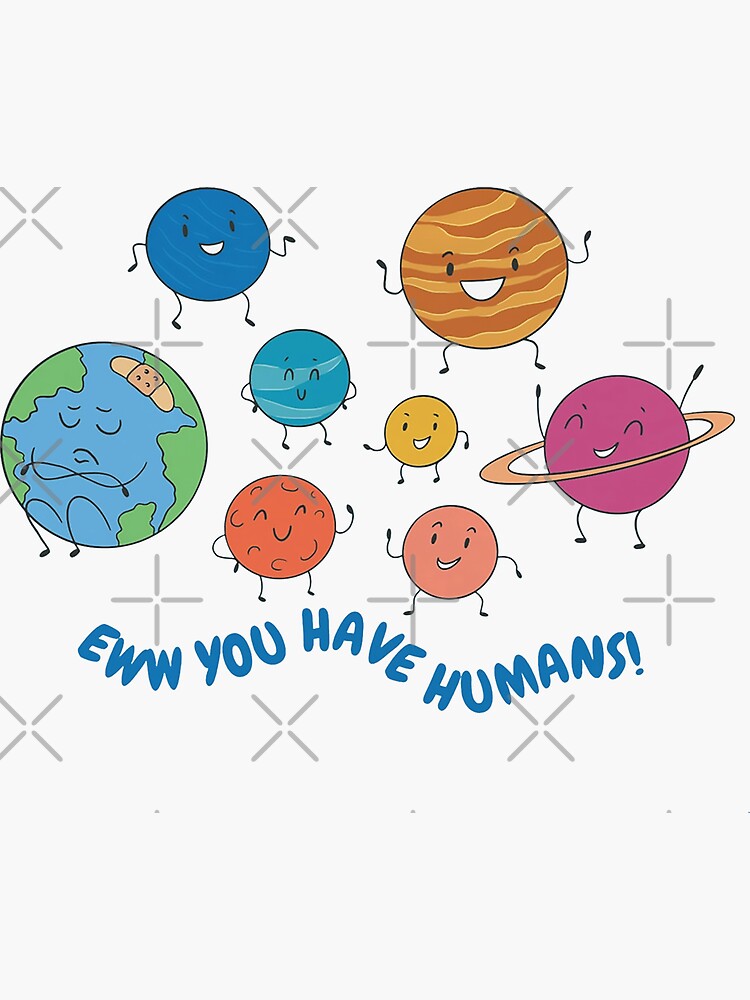 "Eww you have Humans!" Sticker by mangacomicjapan | Redbubble