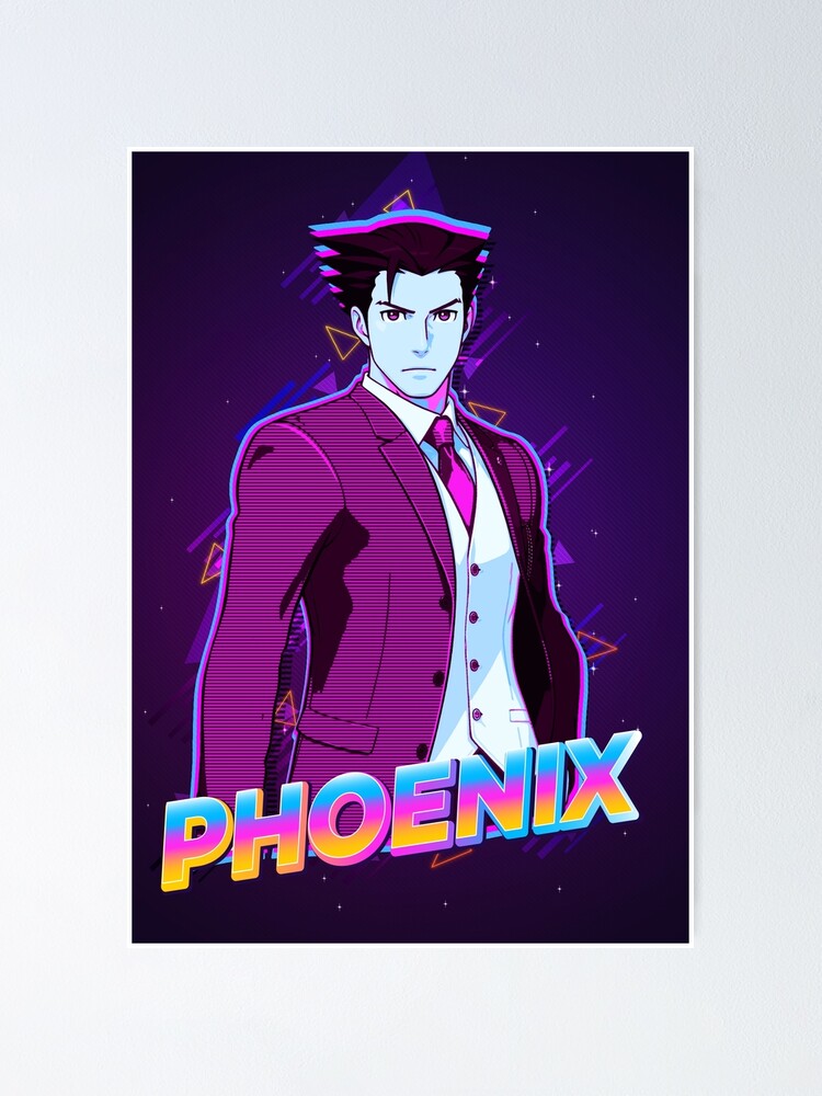 "Phoenix Wright | Ace Attorney" Poster for Sale by RealAnimeHD | Redbubble