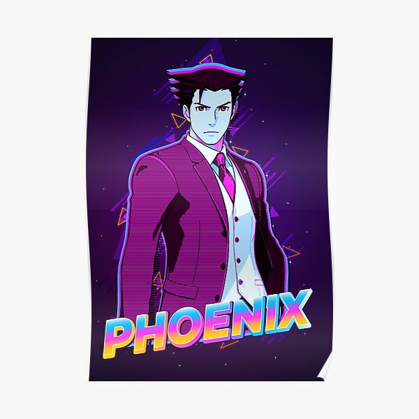 "Phoenix Wright | Ace Attorney" Poster for Sale by RealAnimeHD | Redbubble