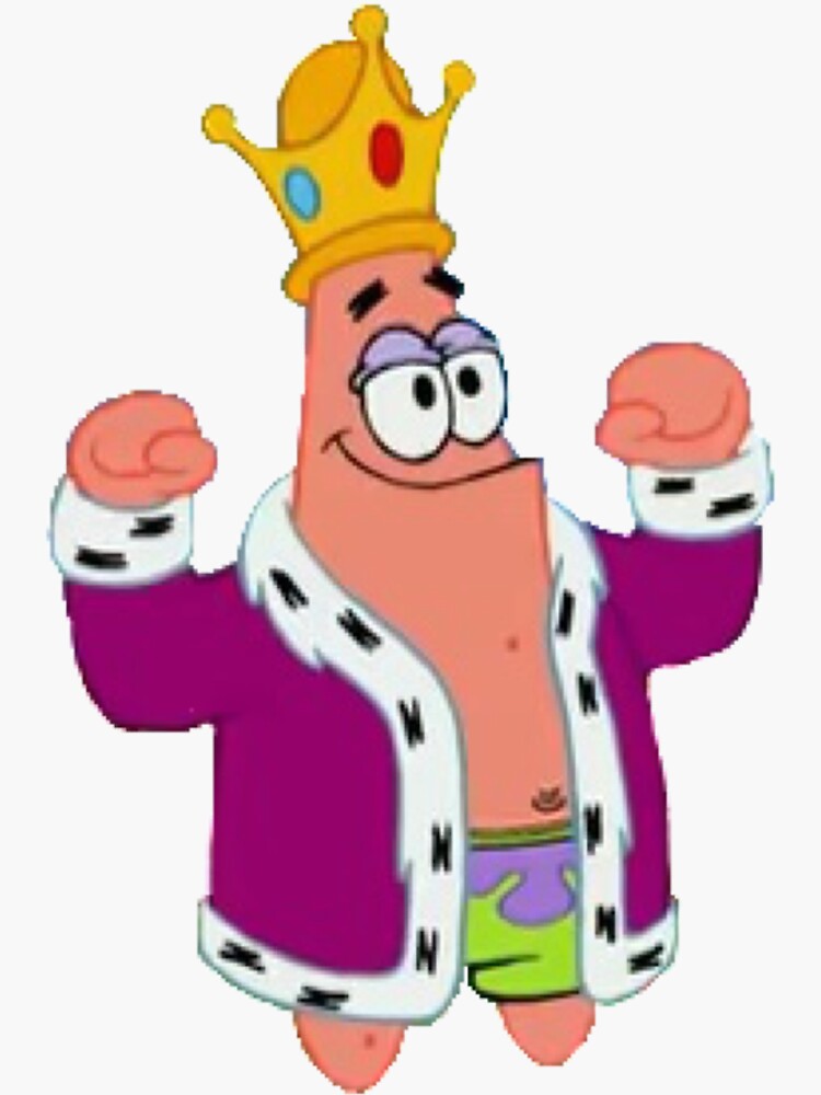 "King Patrick Star" Sticker for Sale by TuanKhaoTHNB | Redbubble