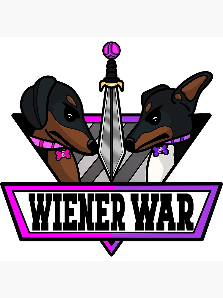 "Wiener War Logo" Poster for Sale by CutestWieners | Redbubble