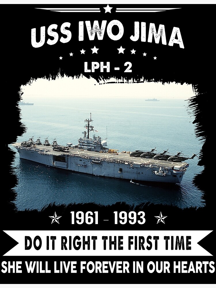 "USS Iwo Jima LPH 2 Front" Art Print for Sale by ttiniu | Redbubble