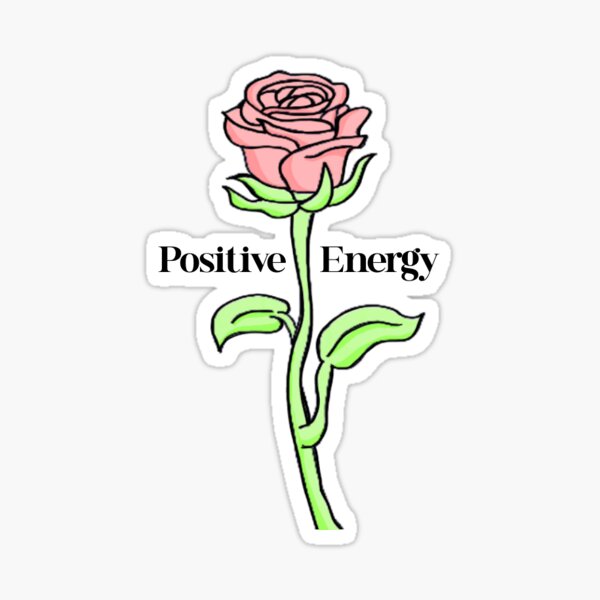 "Positive Energy " Sticker by thxnderclouds | Redbubble