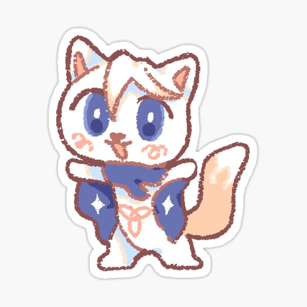 "littlest pet paimon" Sticker by mellodiro | Redbubble