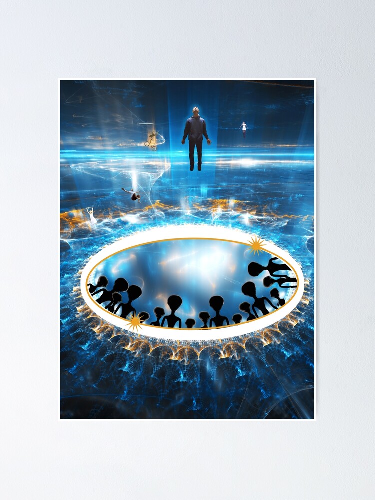 "Alien Abduction Sci-fi Fantasy " Poster for Sale by YesArtStudios ...