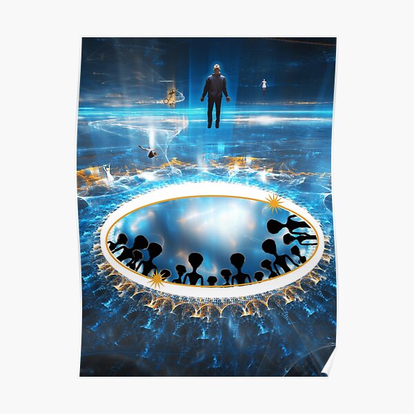 "Alien Abduction Sci-fi Fantasy " Poster for Sale by YesArtStudios ...