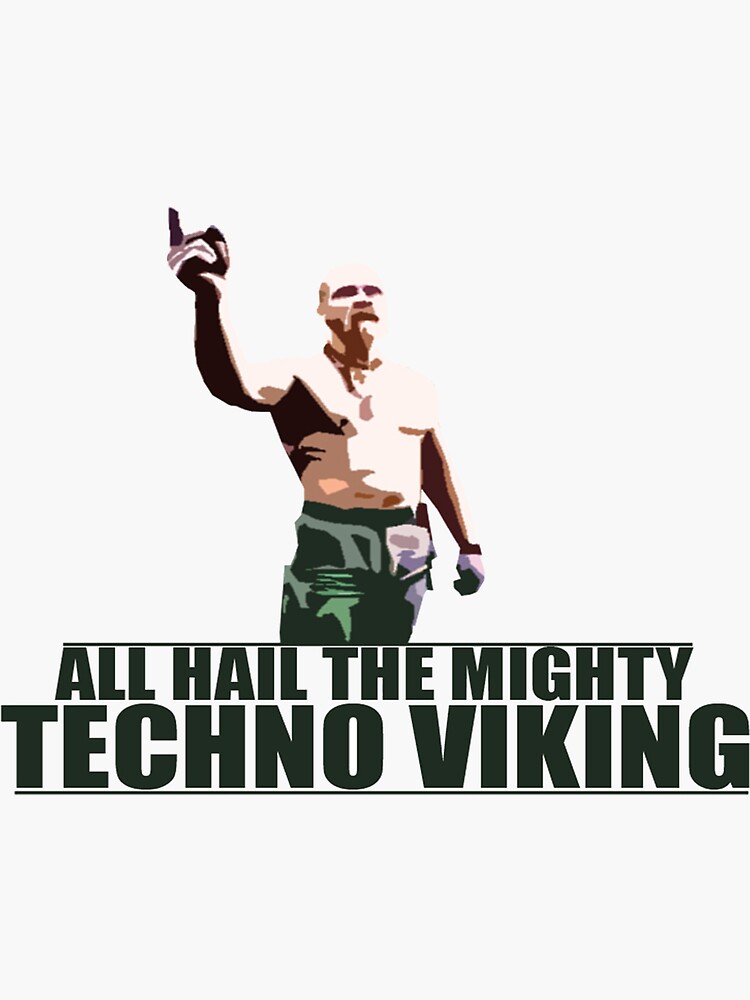 "Technoviking" Sticker for Sale by srtopnt | Redbubble