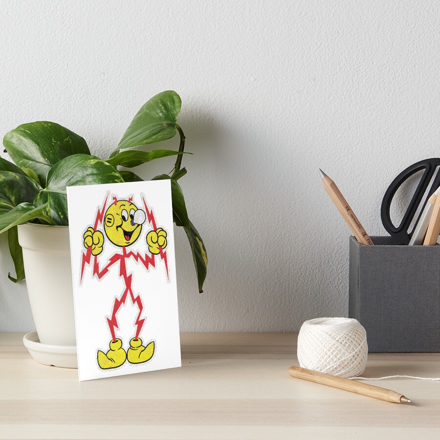 "Reddy Kilowatt Electric Company Mascot from the 1960s" Art Board Print ...