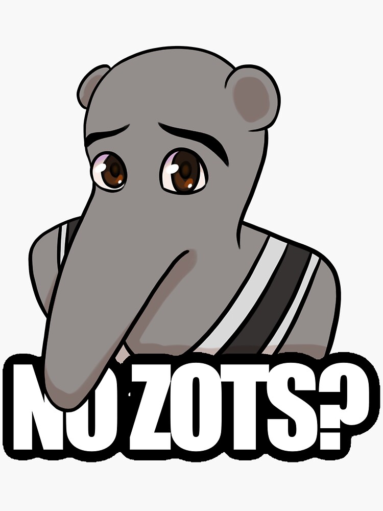 "No Zots?" Sticker by ms-petr | Redbubble