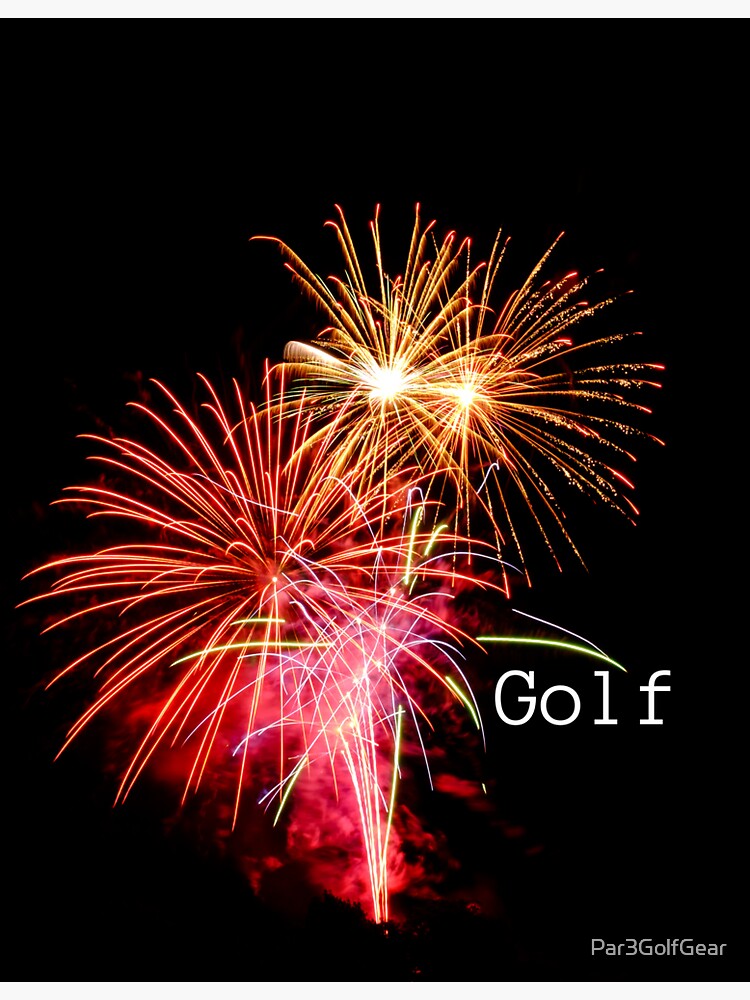 "Fireworks and Golf" Sticker for Sale by Par3GolfGear | Redbubble