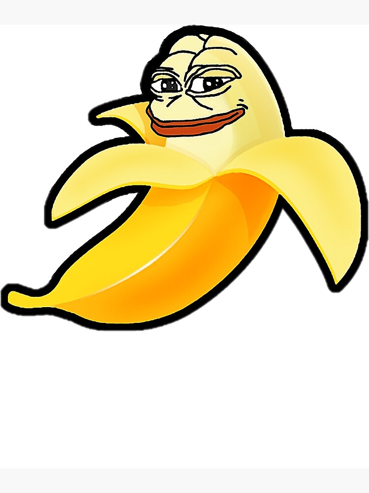 "Pepe Meme banana" Poster for Sale by enriffeyoi | Redbubble