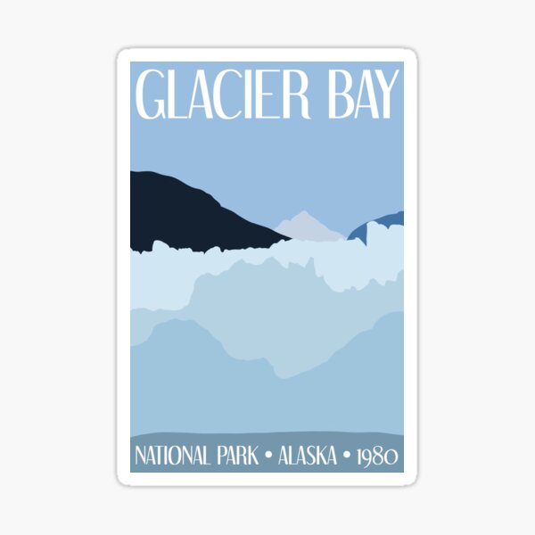 "Glacier Bay National Park" Sticker by milky-way-arts | Redbubble