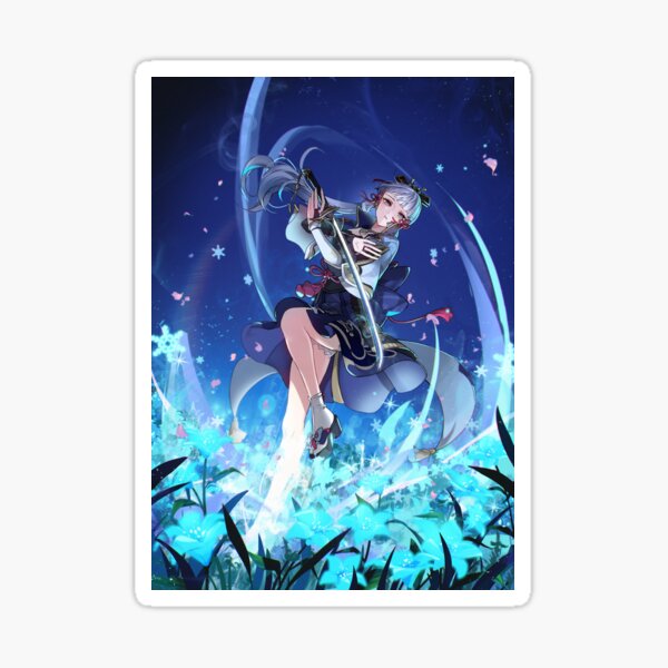 "Kamisato Ayaka" Sticker by TabithaBurnett | Redbubble