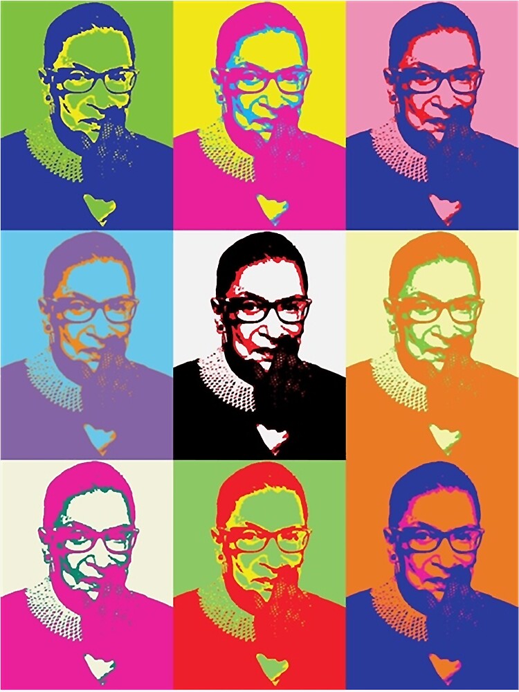 "Notorious RBG Superstar" Sticker by tracynobleauouf | Redbubble