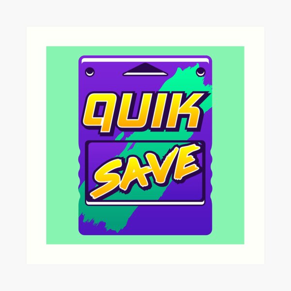 "QuikSave Official Logo" Art Print for Sale by DarkLustHeart | Redbubble
