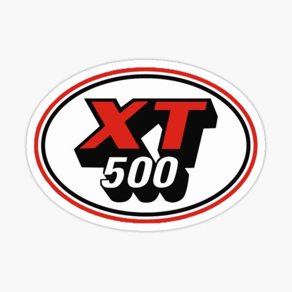 "Yamaha XT500 Logo round Classic T-Shirt" Sticker for Sale by JanWolfd ...