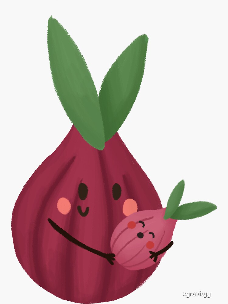 "red onion sticker" Sticker by xgravityy | Redbubble