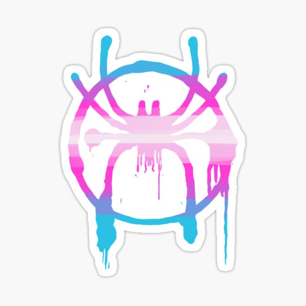 "Into the spiderverse transgender flag " Sticker for Sale by ...