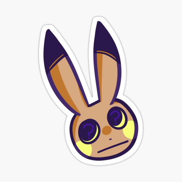 "Orange Rabbit" Sticker by Salcroe | Redbubble