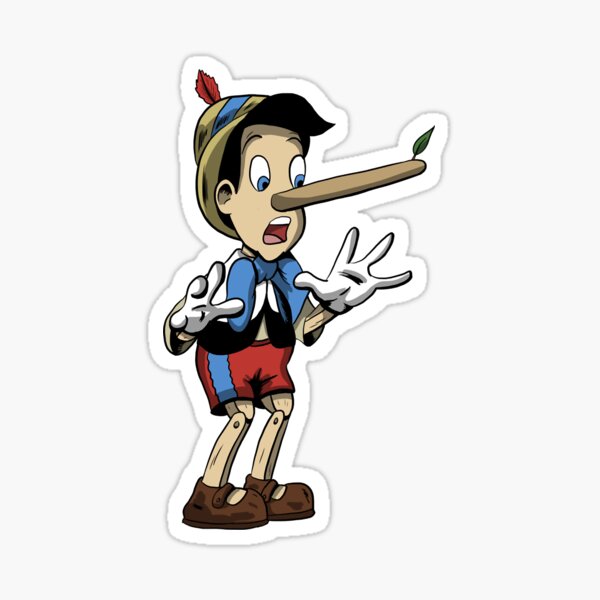 "Pinocchio" Sticker by KhamaniSchulleq | Redbubble