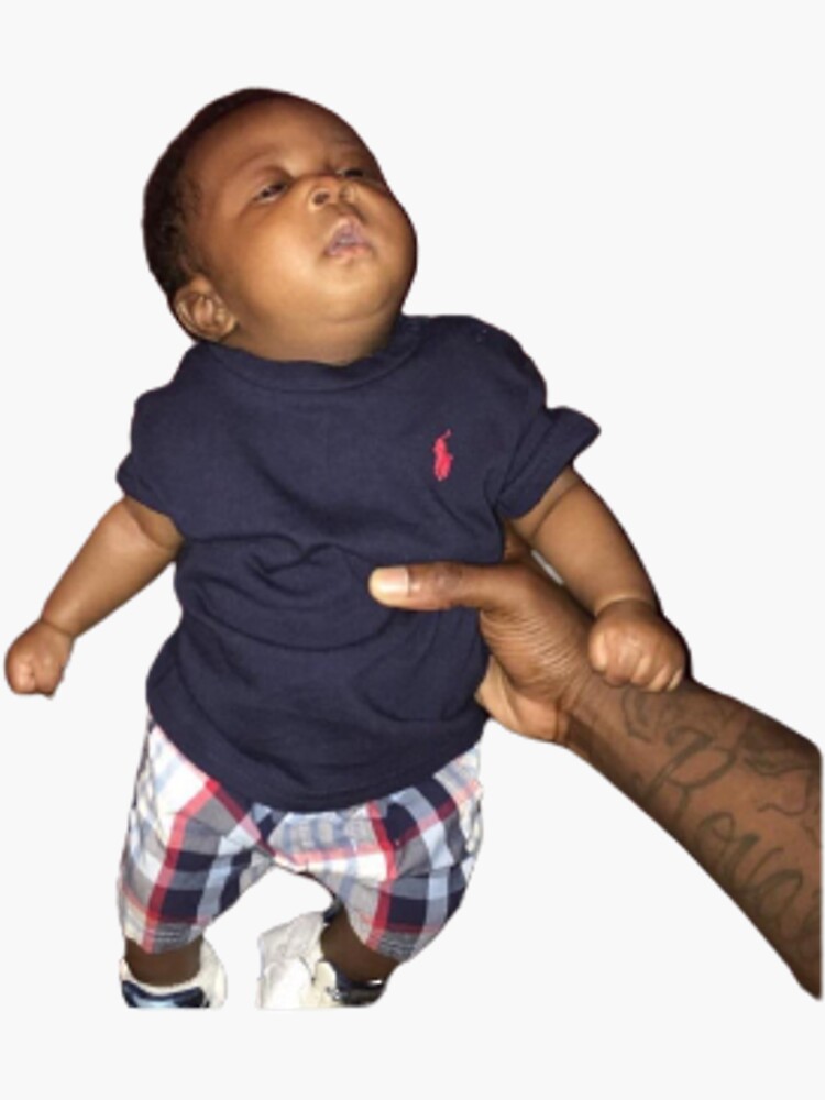 "Man holding baby meme" Sticker for Sale by M1lkslyvan | Redbubble