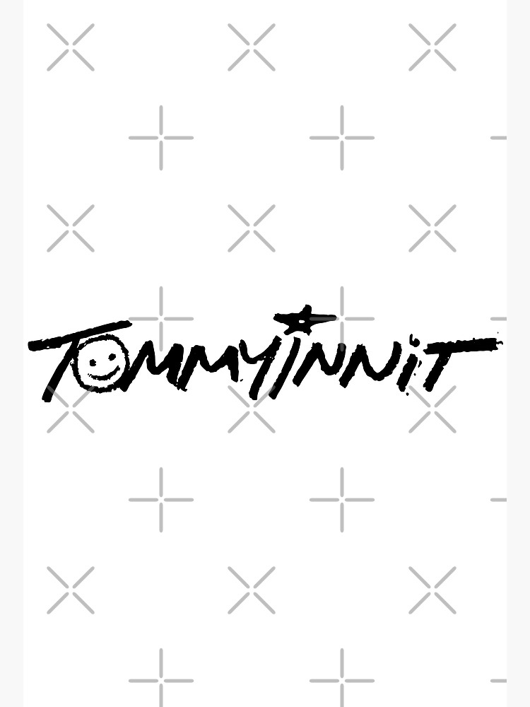"Tommyinnit Merch Tommyinnit Store Black Logo" Poster by SulaRiam ...