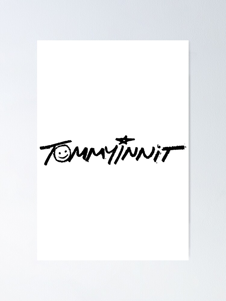 "Tommyinnit Merch Tommyinnit Store Black Logo" Poster by SulaRiam ...