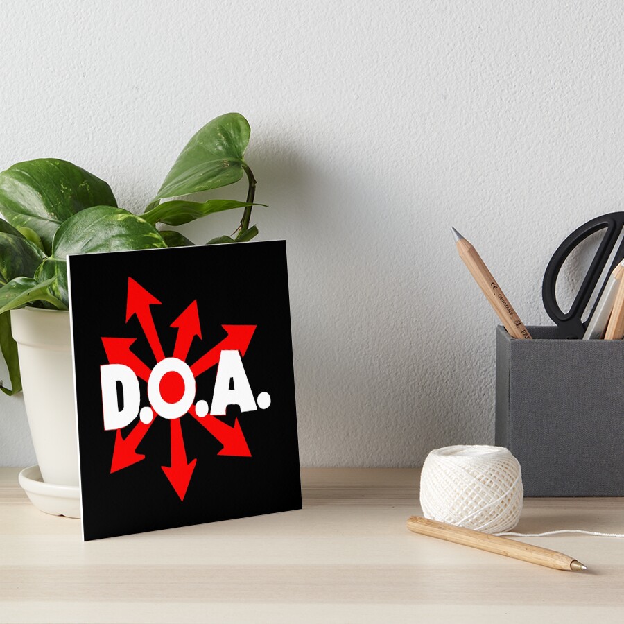 "DOA Band" Art Board Print by NosuidBlack | Redbubble