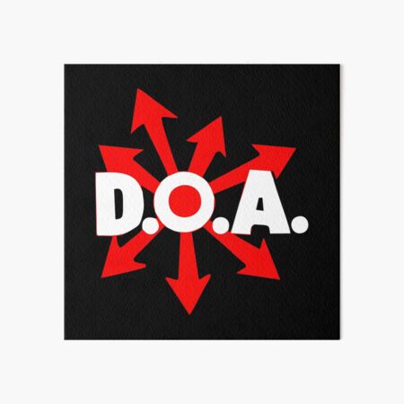 "DOA Band" Art Board Print by NosuidBlack | Redbubble