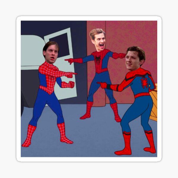 Pegatina «Meme tres arañas nwh» de amperstancez | Redbubble