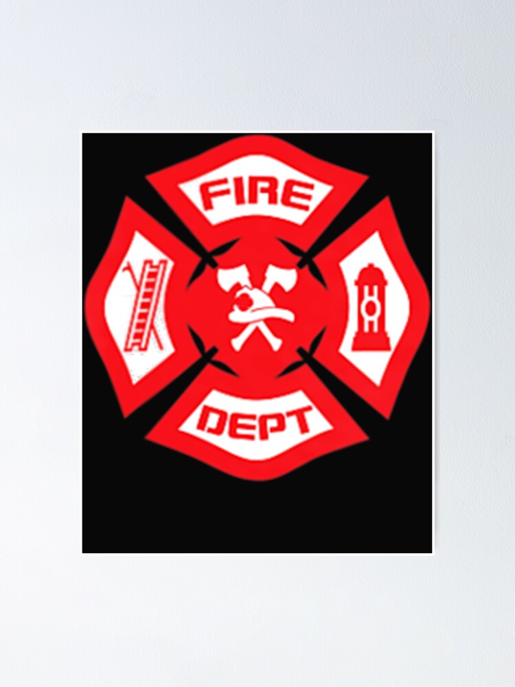 "Fire Department Uniform Official Firefighter Gear" Poster for Sale by ...