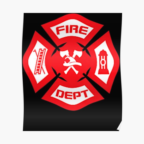 "Fire Department Uniform Official Firefighter Gear" Poster for Sale by ...