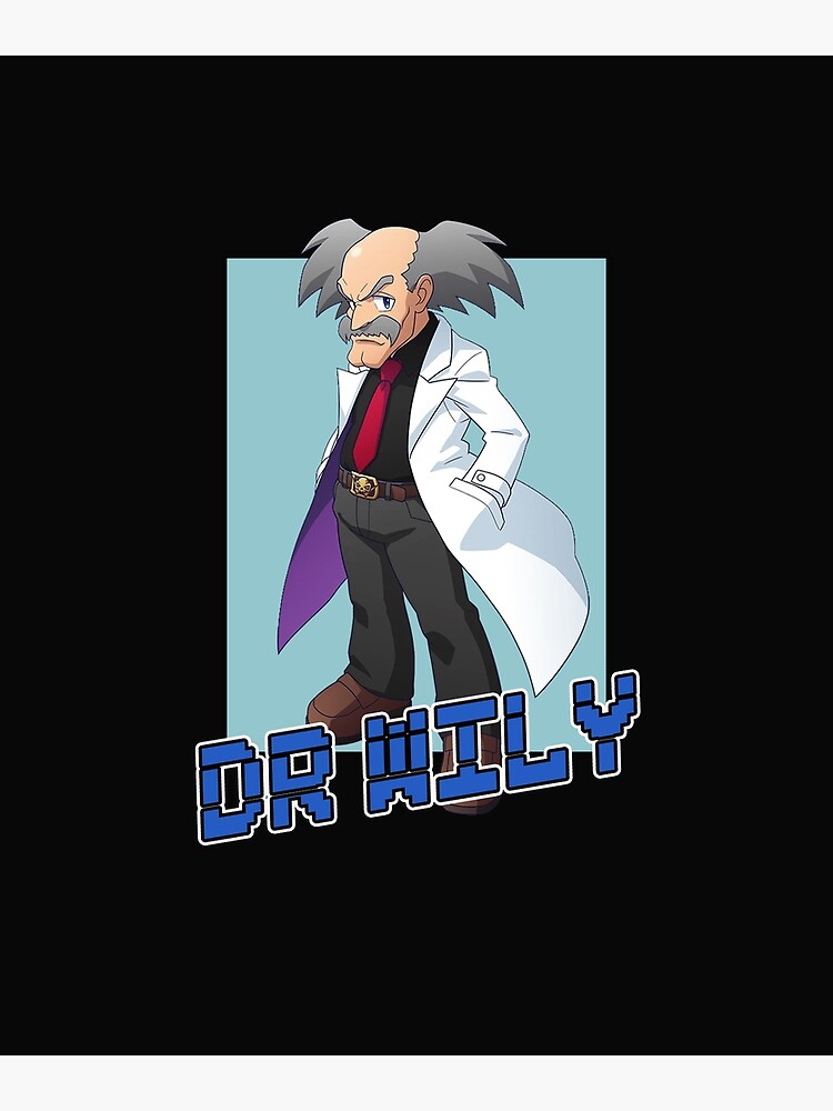 "Dr Wily in the Mega Man " Poster for Sale by Jarodta | Redbubble