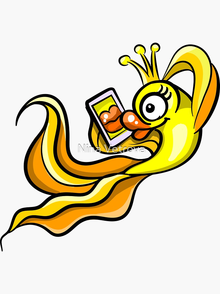 "goldfish pictures of your lips wearing red lipstick" Sticker by ...