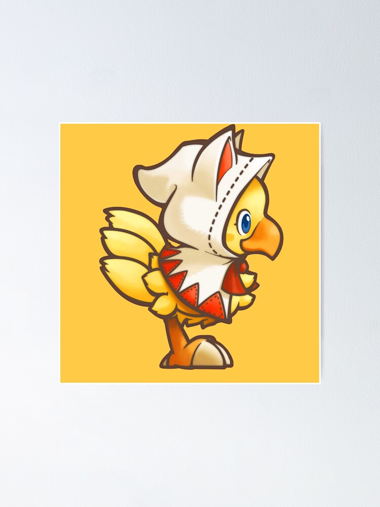 "Chocobo White Mage" Poster by NEOFO | Redbubble