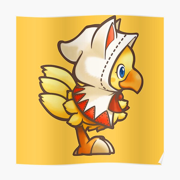 "Chocobo White Mage" Poster by NEOFO | Redbubble