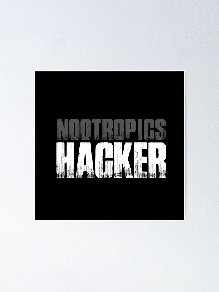 "Vintage Nootropic Hacker Bold Typography " Poster for Sale by X-Trends ...