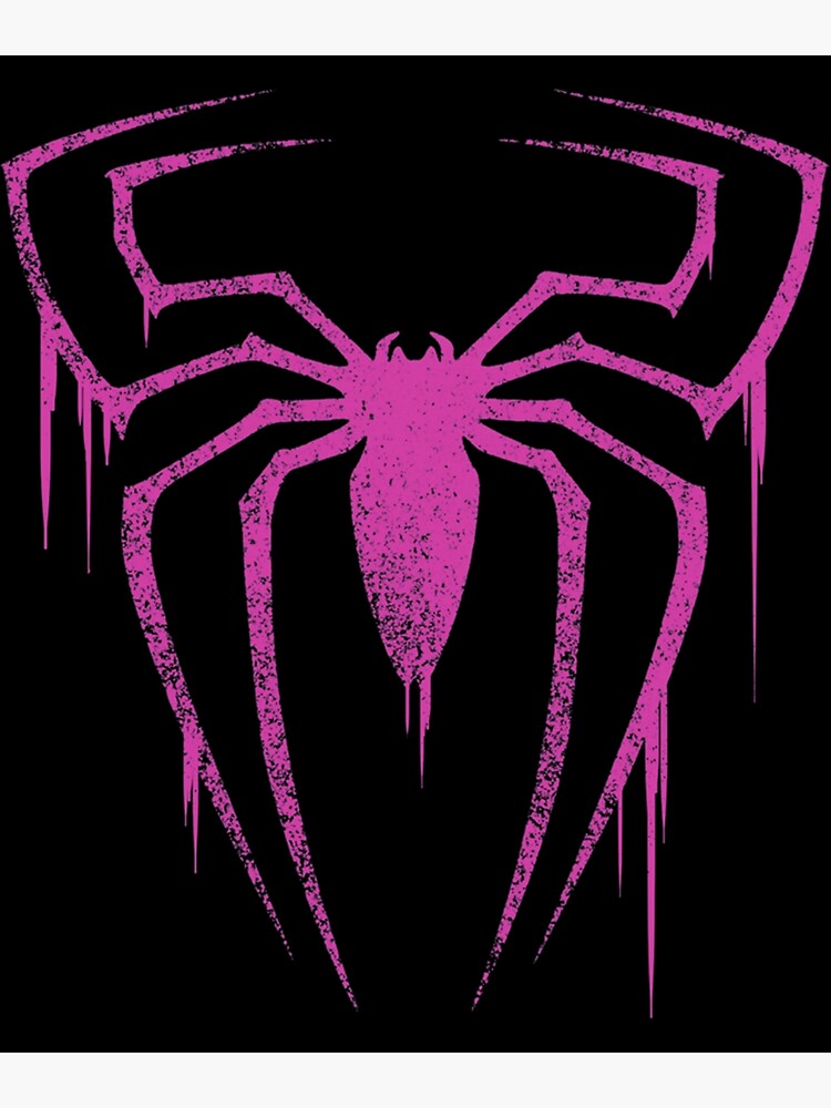 "Spider Symbol (Pink Version) " Poster for Sale by amperstancez | Redbubble