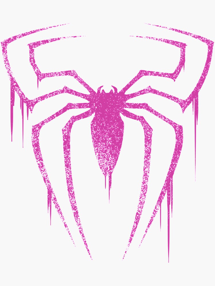 "Spider Symbol (Pink Version) " Sticker for Sale by amperstancez ...