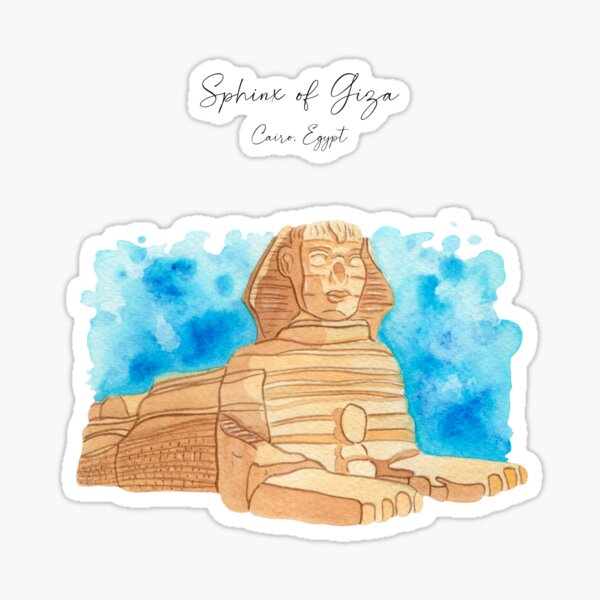 "Sphinx of Giza" Sticker by adeillustrator | Redbubble