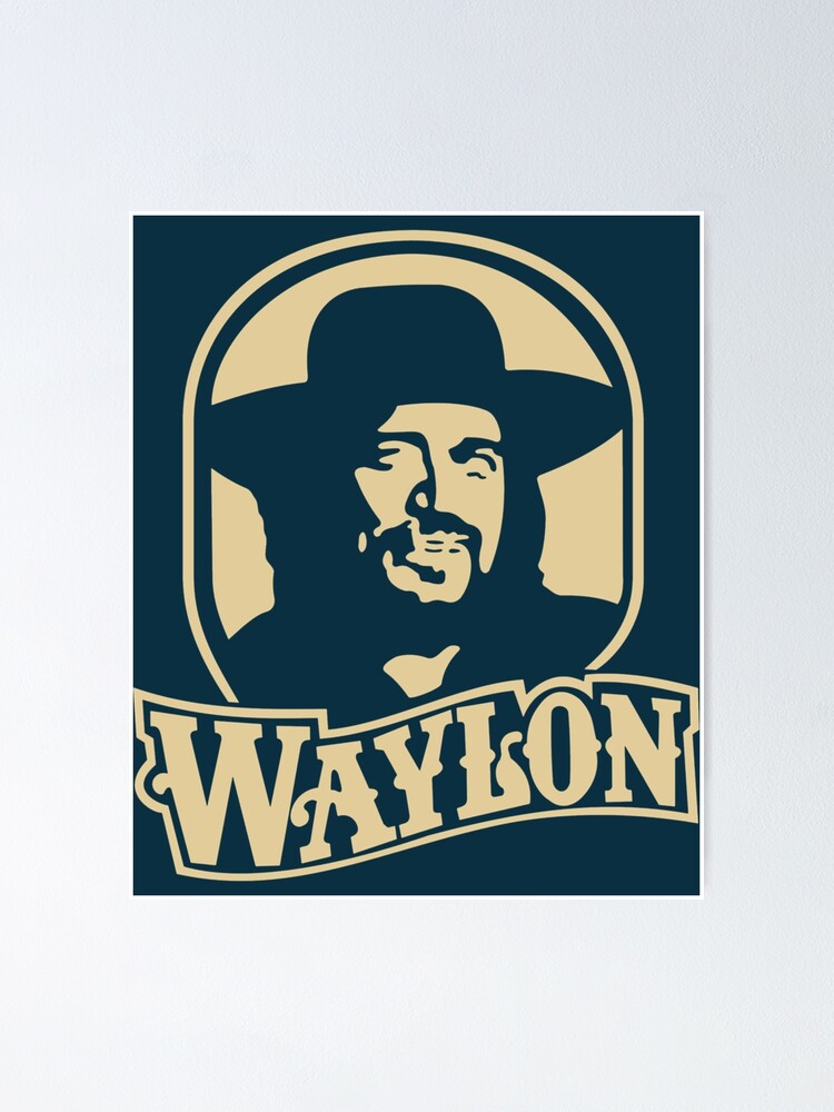 "The OFFICIAL Waylon Jennings " Poster for Sale by PAULSEUN | Redbubble