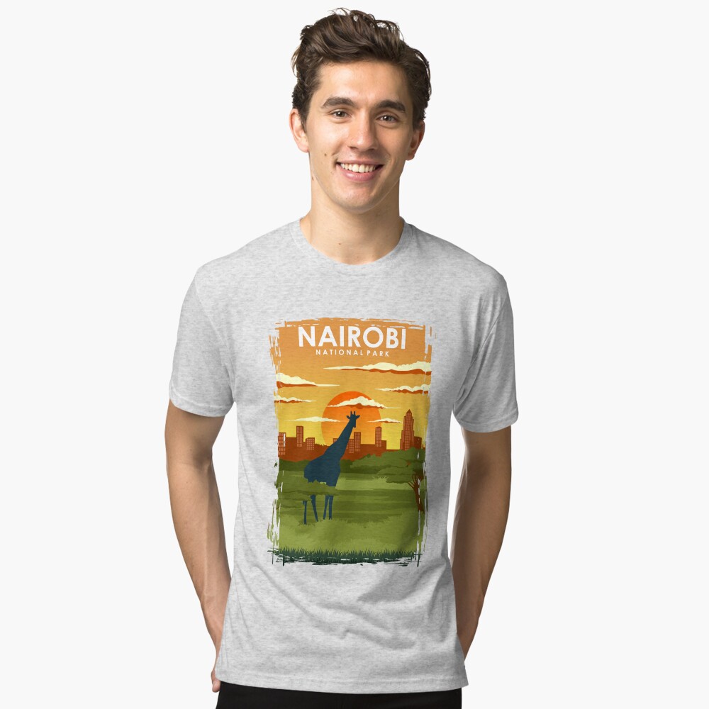 "Nairobi National Park Travel Poster" Poster for Sale by Jorn van Hezik ...