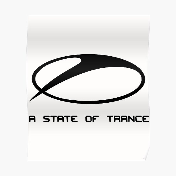 "A State of Trance Logo black" Poster for Sale by AlabaBernat | Redbubble