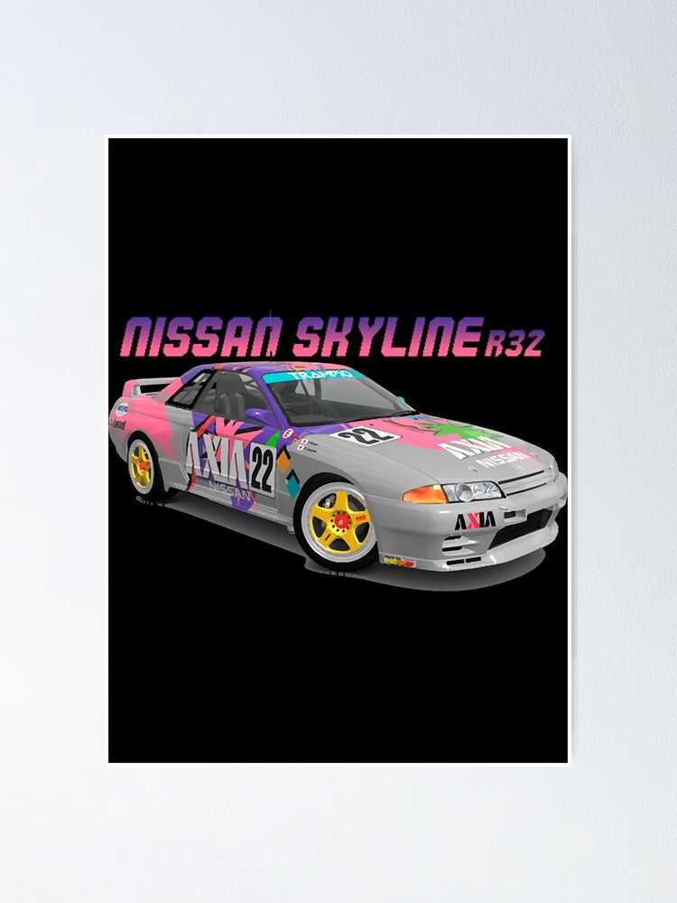 "Nissan Skyline GT-R R32 " Poster for Sale by RandallWel3668 | Redbubble