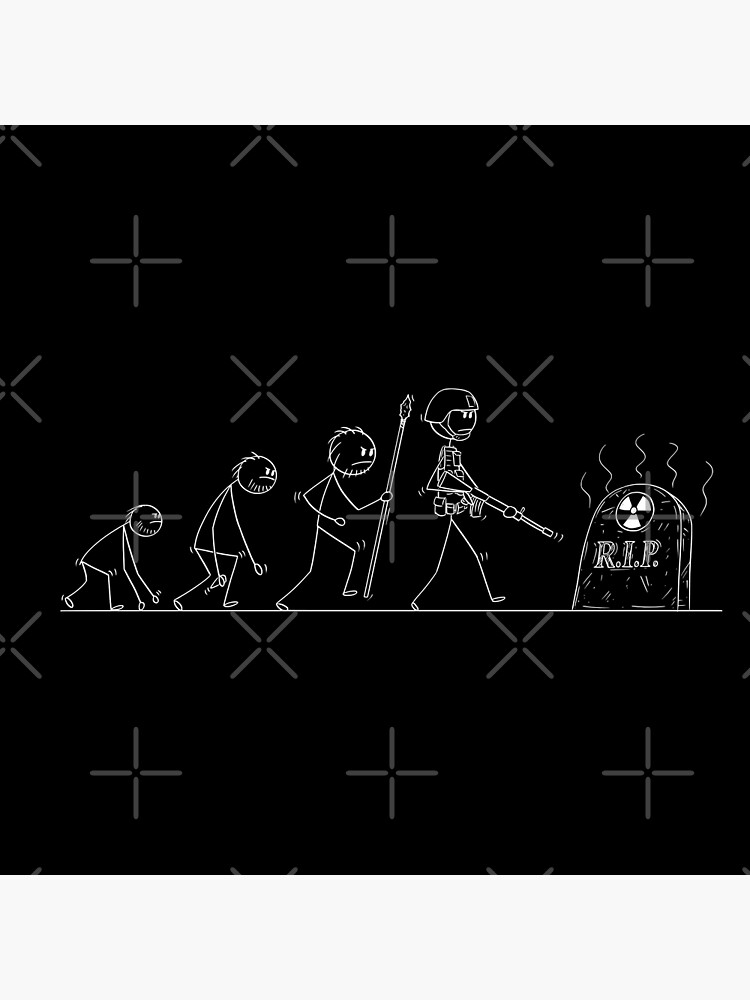 "Vintage Human Evolution Line Art illustration " Poster for Sale by X ...