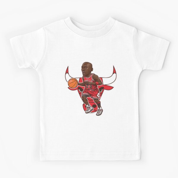 "Michael Jordan 23 Draw Chibi" Kids T-Shirt by JaclynPiel | Redbubble