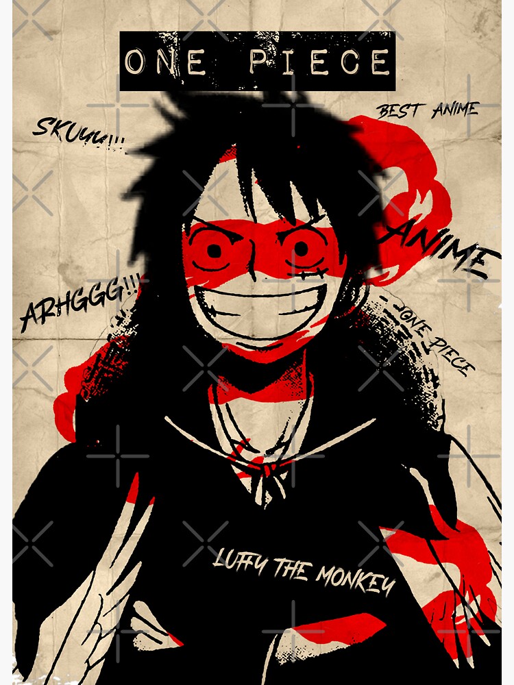 "One Piece Retro Art" Sticker by AthengId | Redbubble