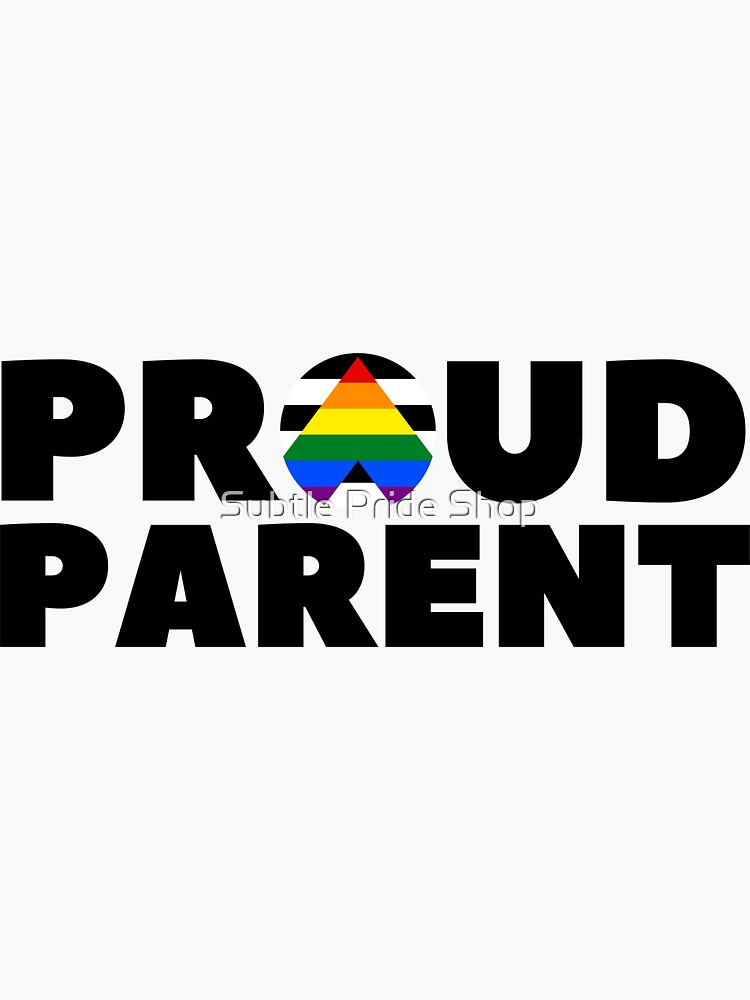"Proud Parent Allies. LGBTQ Ally Pride" Sticker by ClimbingTees | Redbubble
