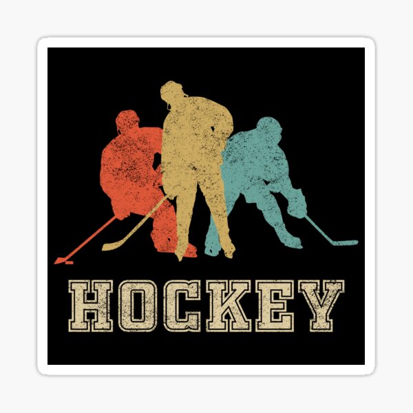 "Classic Vintage Style Ice Hockey" Sticker for Sale by Blok45 | Redbubble
