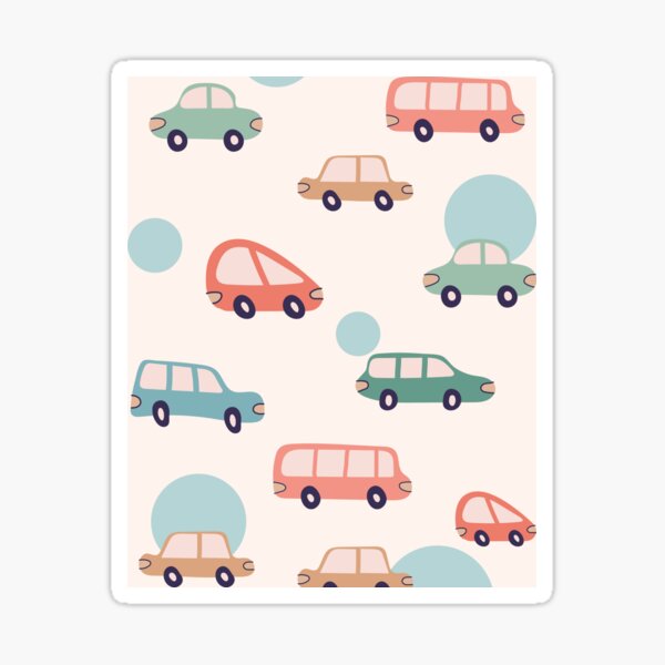 "Car Mania" Sticker by SonaliArtistry | Redbubble